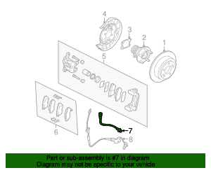 58744-3F000 - Brake Hose 2004-2006 Kia Amanti | Kia.Parts Store