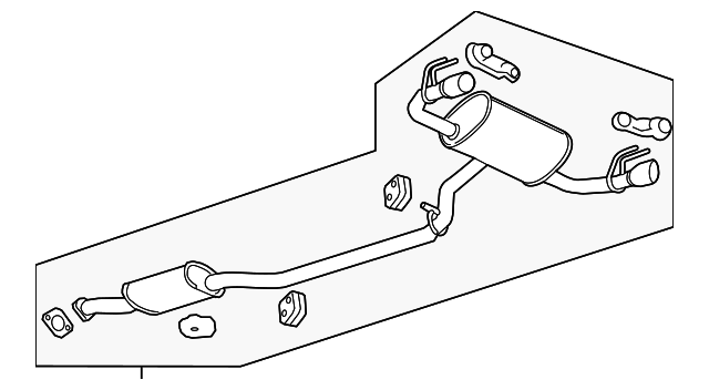 2019-2021 Chevrolet Blazer Exhaust Muffler with Pipe 85154367 ...