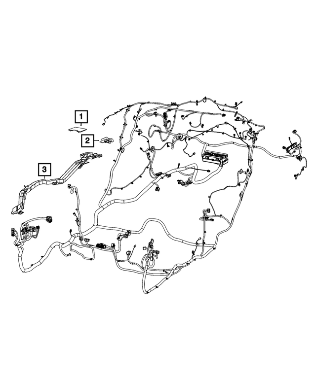 2017-2023 Mopar Wiring Trough 68304446AA | My Mopar Parts