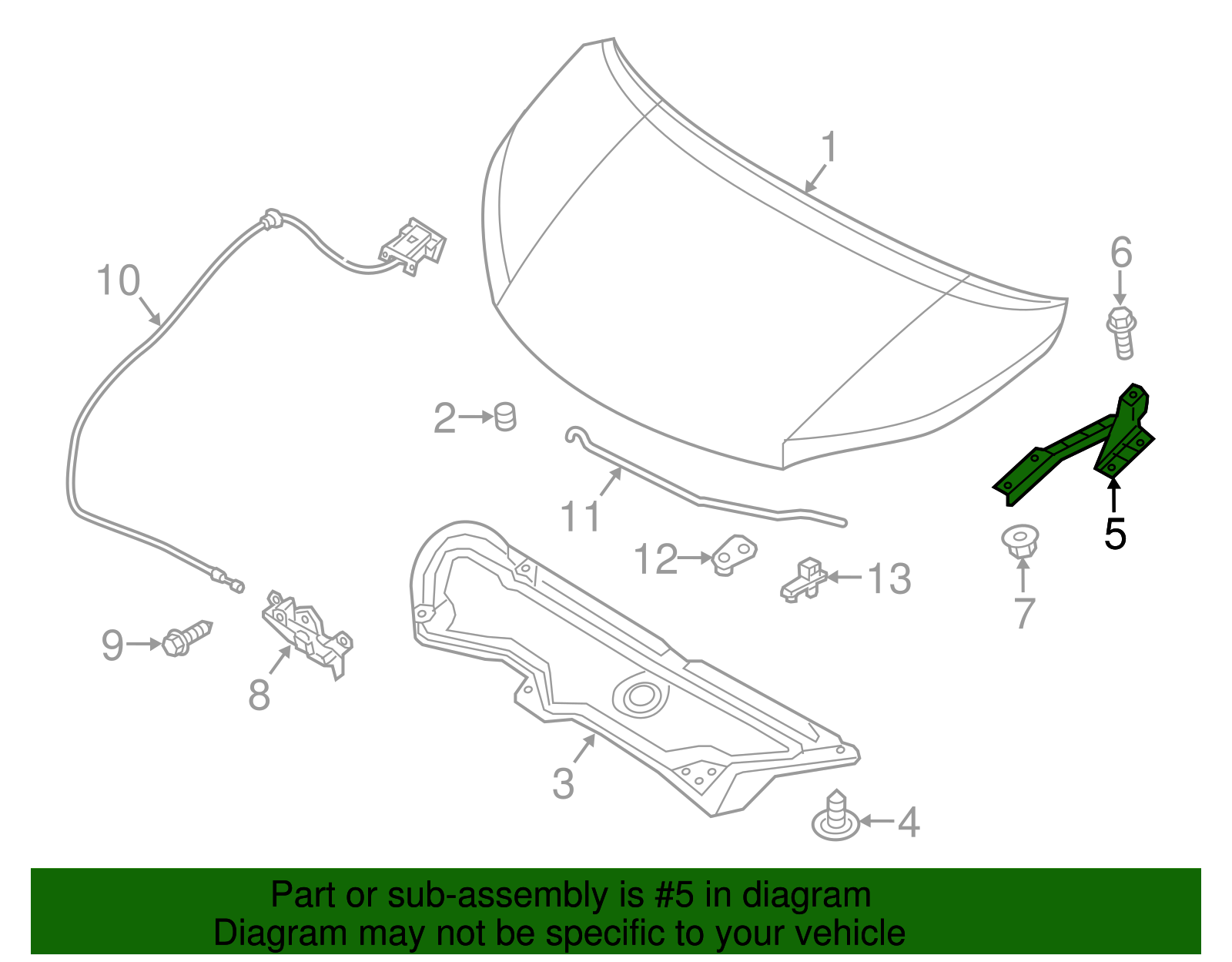 F5401-3LMMC - Hinge 2013-2021 Nissan NV200 | Nissan Parts & Accessories ...