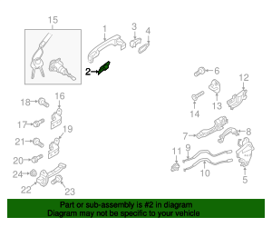 82653-D4000 - Handle, Outside Gasket 2016-2020 Kia Optima | Kia.Parts Store