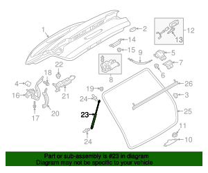 2017-2024 Audi A4 allroad Lift Cylinder 8W9-827-552-E | Audi USA Parts