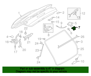 2017-2024 Audi A4 allroad Lock Cover 8W9-827-520-9B9 | Genuine Audi Parts