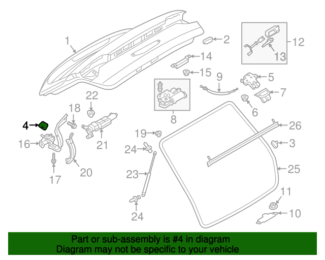 4G9-827-249 - Liftgate Bump Stop 2017-2024 Audi | AutoNation Parts
