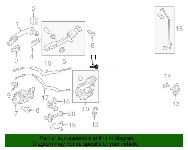 OEM 2016-2023 Honda Lock Assembly Screw 90103-TR0-003 | Honda ...