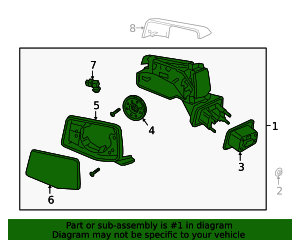 2019-2023 Chevrolet Driver Side Door Mirror without Cover 84823215 GM ...