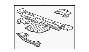 2015-2016 Chevrolet Front Grille Support Reinforcement 94560620 GM ...