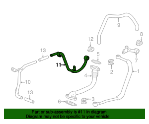 2010-2016 GM Turbocharger Coolant Return Pipe 12644237 ...