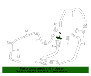 2010-2016 GM Turbocharger Oil Return Pipe Gasket 12637217 GM ...