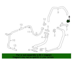 2010-2016 GM Turbocharger Coolant Feed and Return Pipe Gasket 97373522 ...
