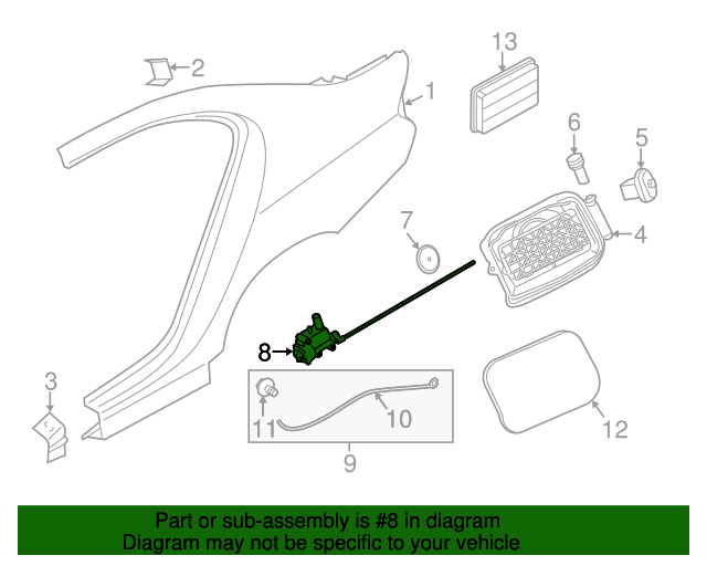67117200674 - 2009-2016 BMW Lock Actuator (67-11-7-200-674) | BMW of ...