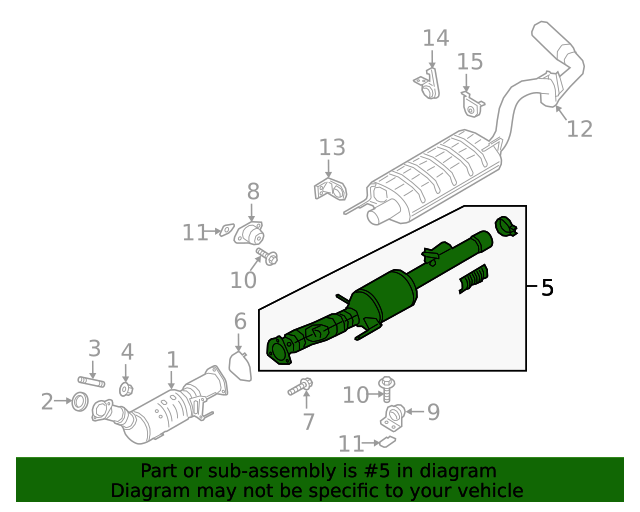 ML3Z-5F250-B - Catalytic Converter - 2021 Ford F-150 | Lasco Auto Parts