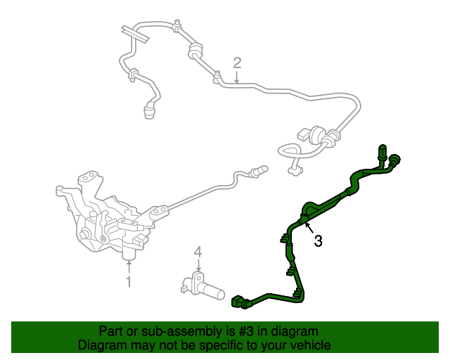JDE36766 - Vacuum Hose 2017-2019 Jaguar | Land Leaping Genuine British ...