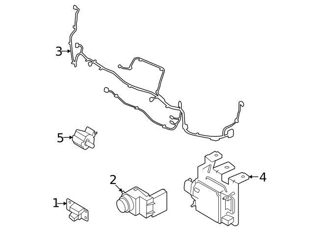 2022-2023 Hyundai Tucson Cruise Control Distance Sensor 99110-N9100 ...
