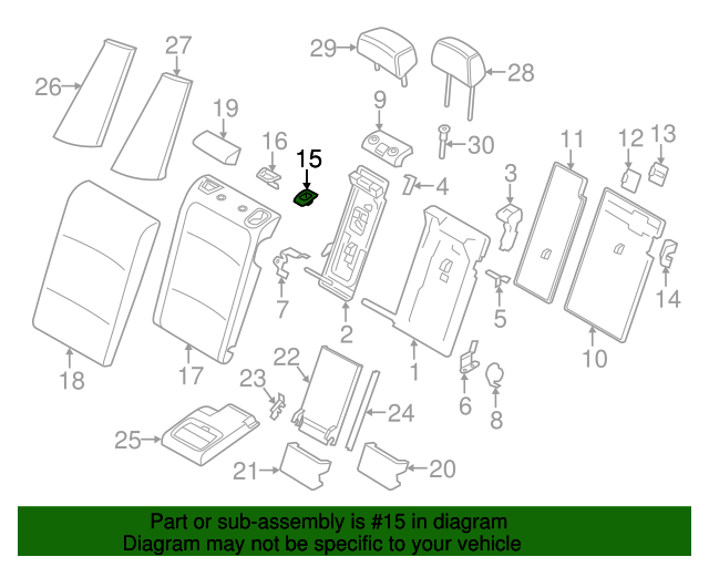 Genuine BMW 52-20-7-163-495 | Handle Cover | FREE Shipping on Most ...