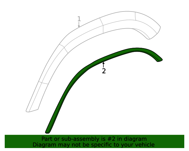 2012-2019 Mercedes-Benz Wheel Arch Cover 166-884-68-22 | Mercedes-Benz ...