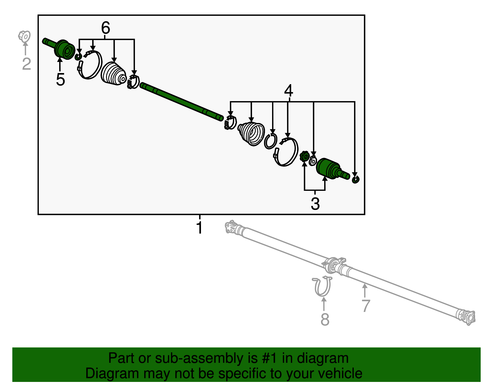 42311-T7X-A01 - Axle Assembly 2016-2022 Honda HR-V | Honda Parts Online