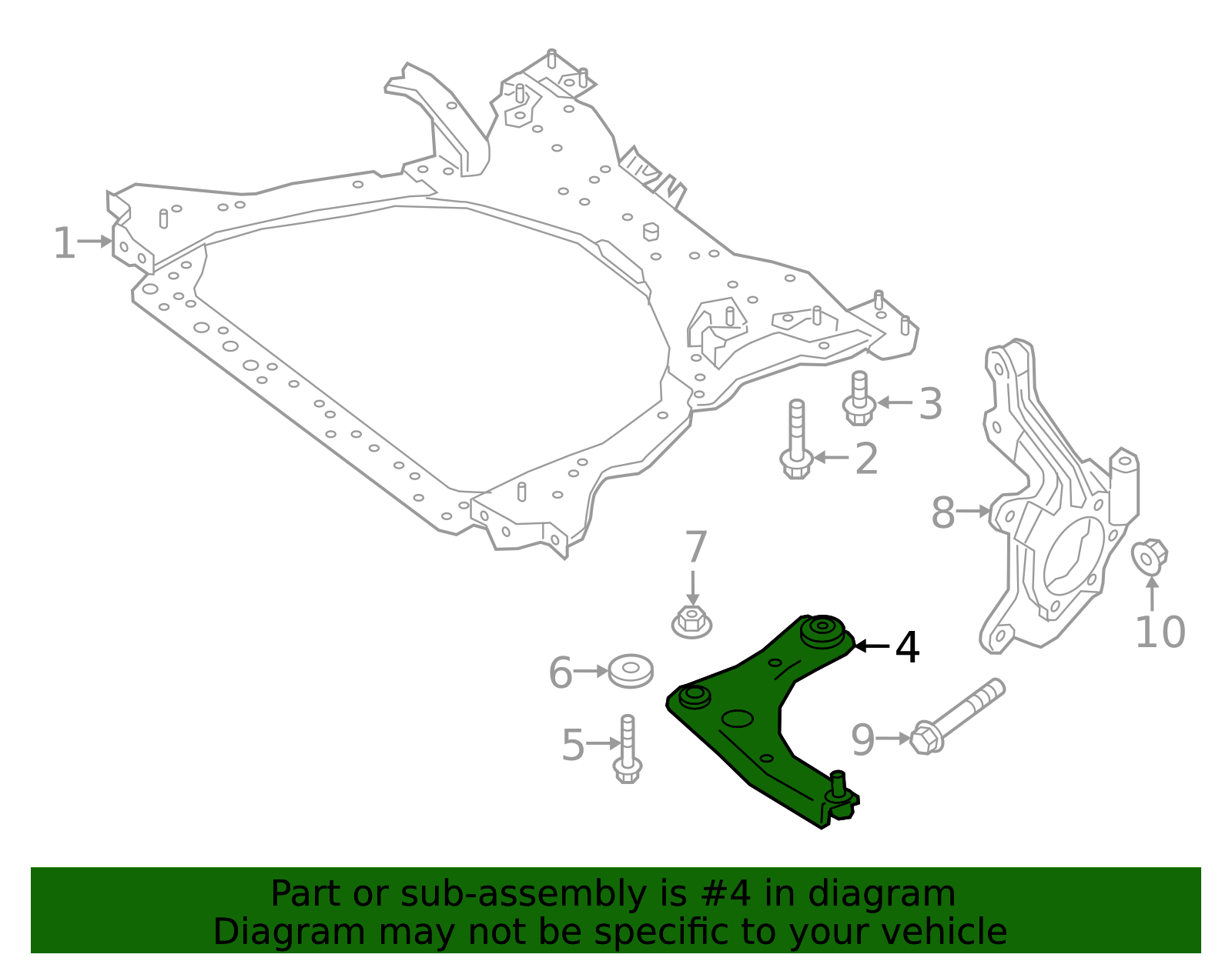 2018-2024 Nissan Lower Control Arm 54500-5RL1B | Nissan Parts Store