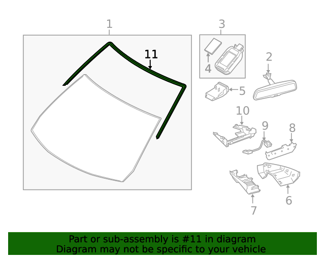 BDTS-50-601 - Reveal Molding - 2019-2024 Mazda 3 | Mazda Swag