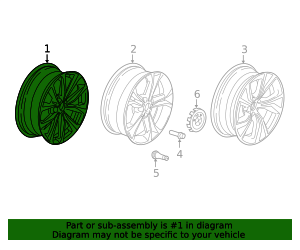 36116880047 - 2018-2021 BMW X3 Wheel, Alloy (36-11-6-880-047) | BMW of ...