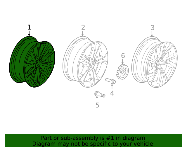 36116880047 - 2018-2021 BMW X3 Wheel, Alloy (36-11-6-880-047) | BMW of ...