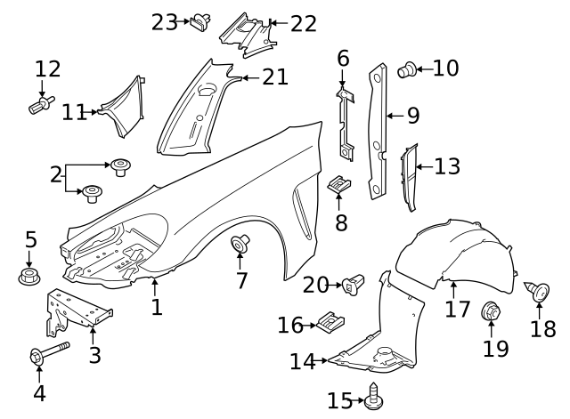 Porsche OEM Front Mount Bracket Part# 971-805-374-Y-GRV | OEM Vehicle Parts