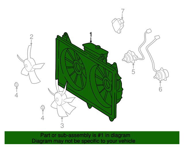 2001-2006 Lexus LS430 Shroud Assembly 16711-50110 | OEM Parts Online