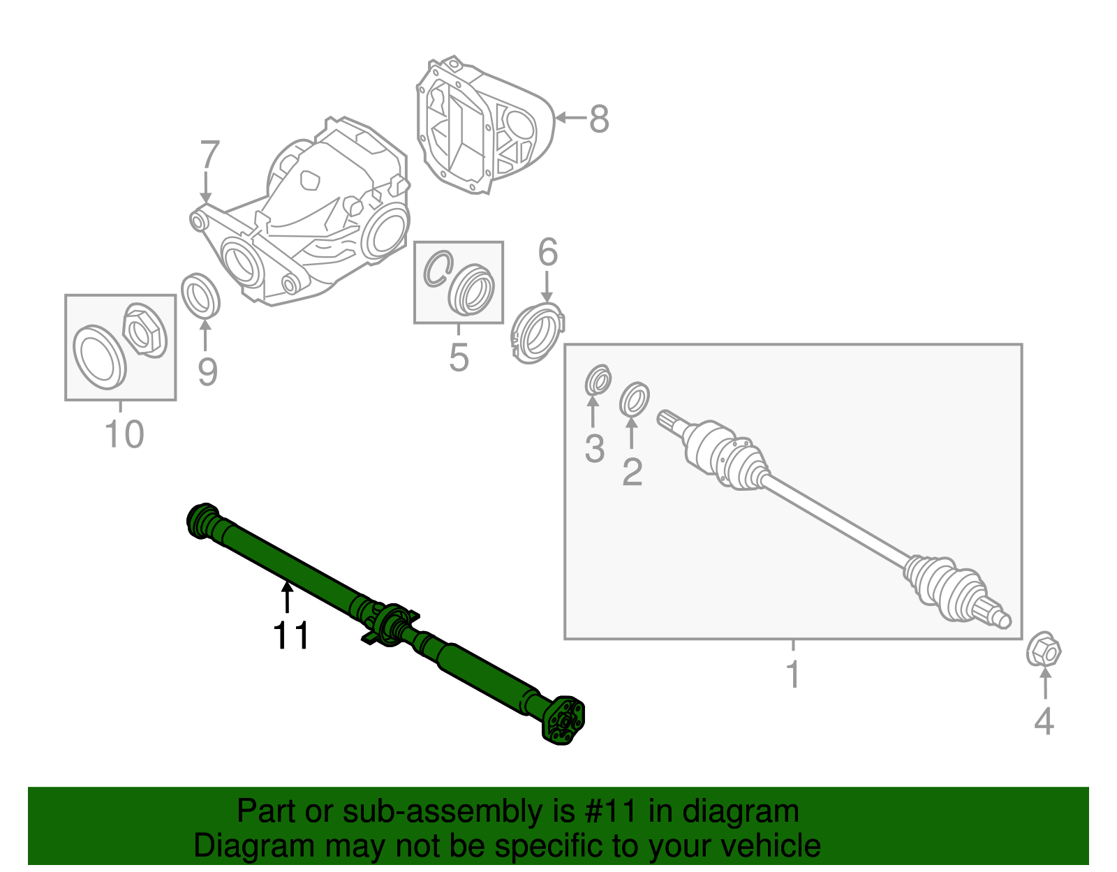 26-10-7-636-785 - 2016-2018 BMW X5 - Drive Shaft | Buy BMW Parts Now