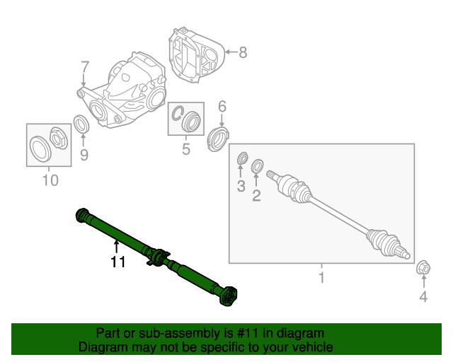 Genuine BMW 26-10-7-589-129 | Drive Shaft | FREE Shipping on Most ...