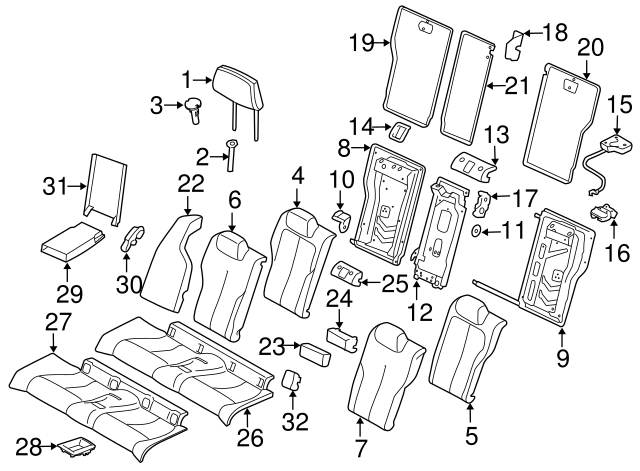 52-20-7-269-925 - Console Tray 2014-2021 BMW | AutoNationParts.com