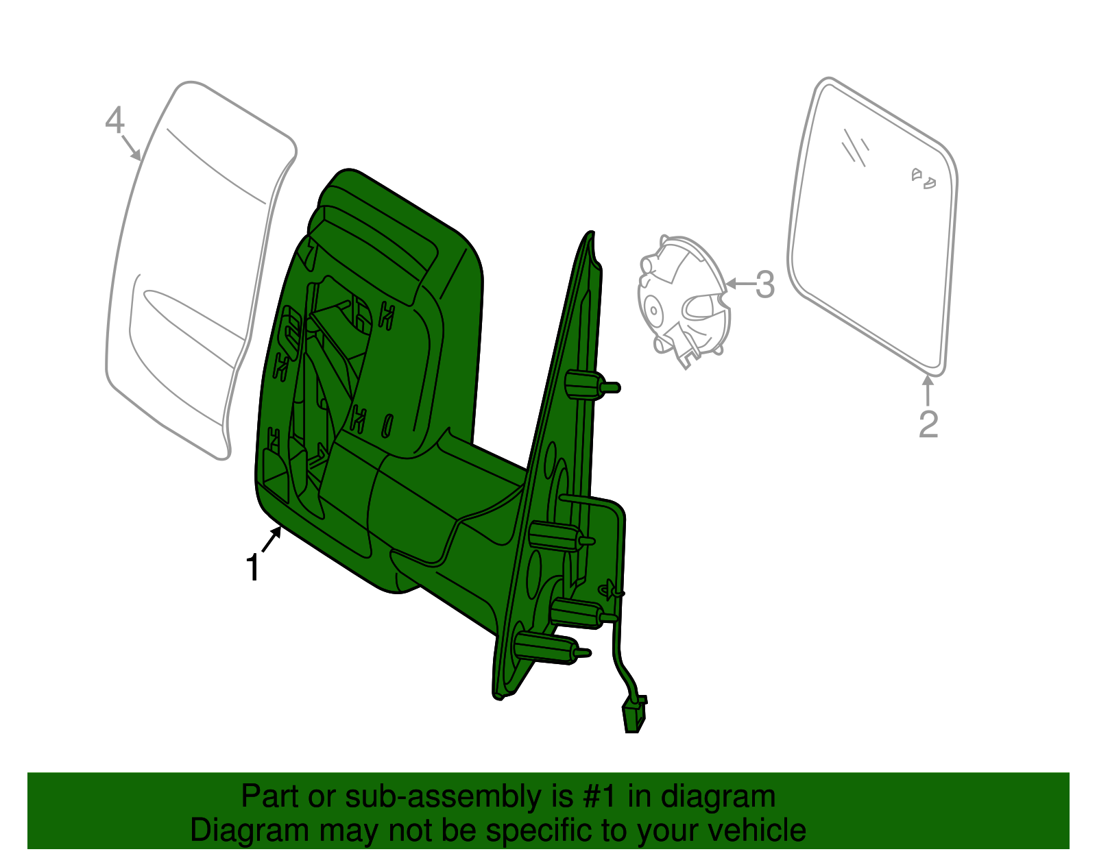 2012-2021 Nissan Mirror Outside 96302-1PA7E | Boro Nissan Parts