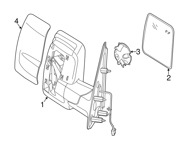 2012-2019 Nissan Mirror Glass 96366-1PA3E | QuirkParts
