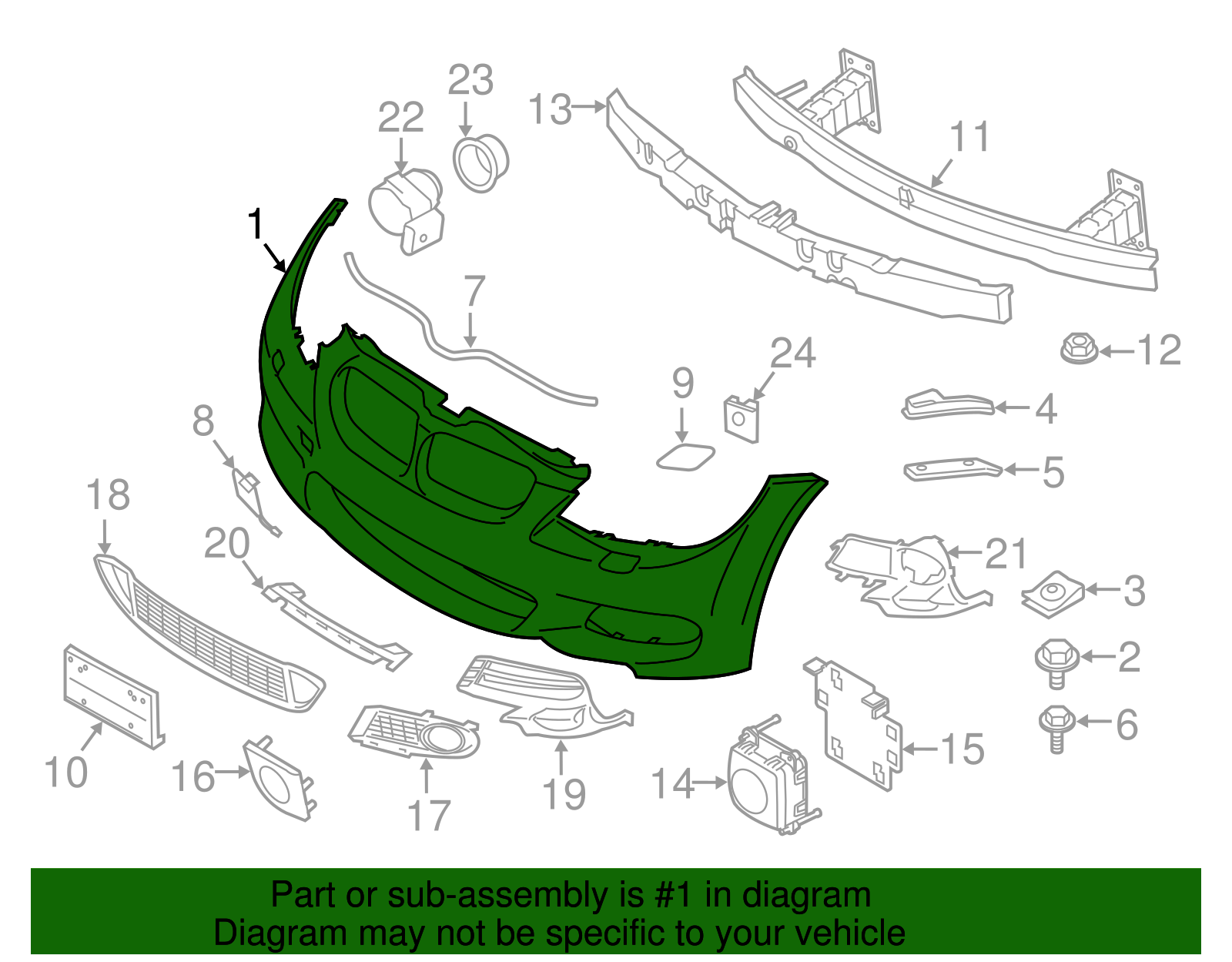 Genuine BMW 51-11-8-035-783 | Front Bumper Cover (M Sport) | FREE ...