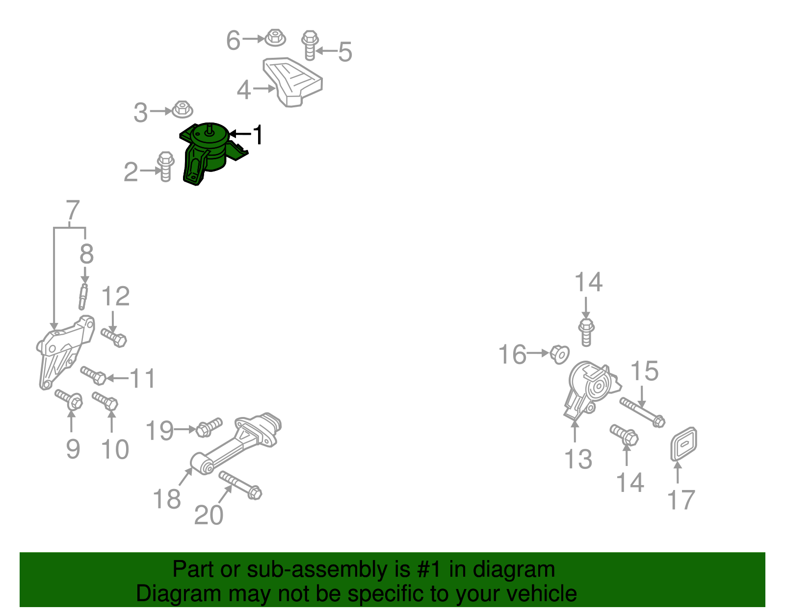 2016-2018 Kia Sorento Front Mount 21810-C5100 | OEM Parts Online
