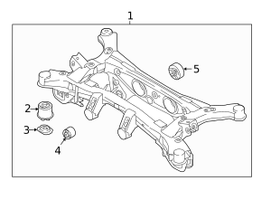 2022 Hyundai Tucson Suspension Cross-Member 55405-CW200 | OEM Parts Online