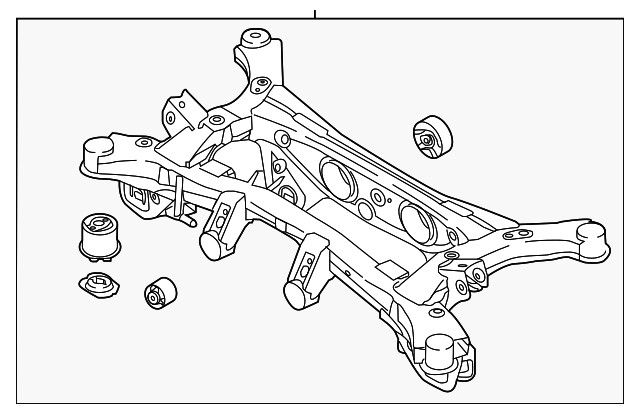 Hyundai - 55405-CW200 - Suspension Cross-Member Assembly - 2022-2024 ...