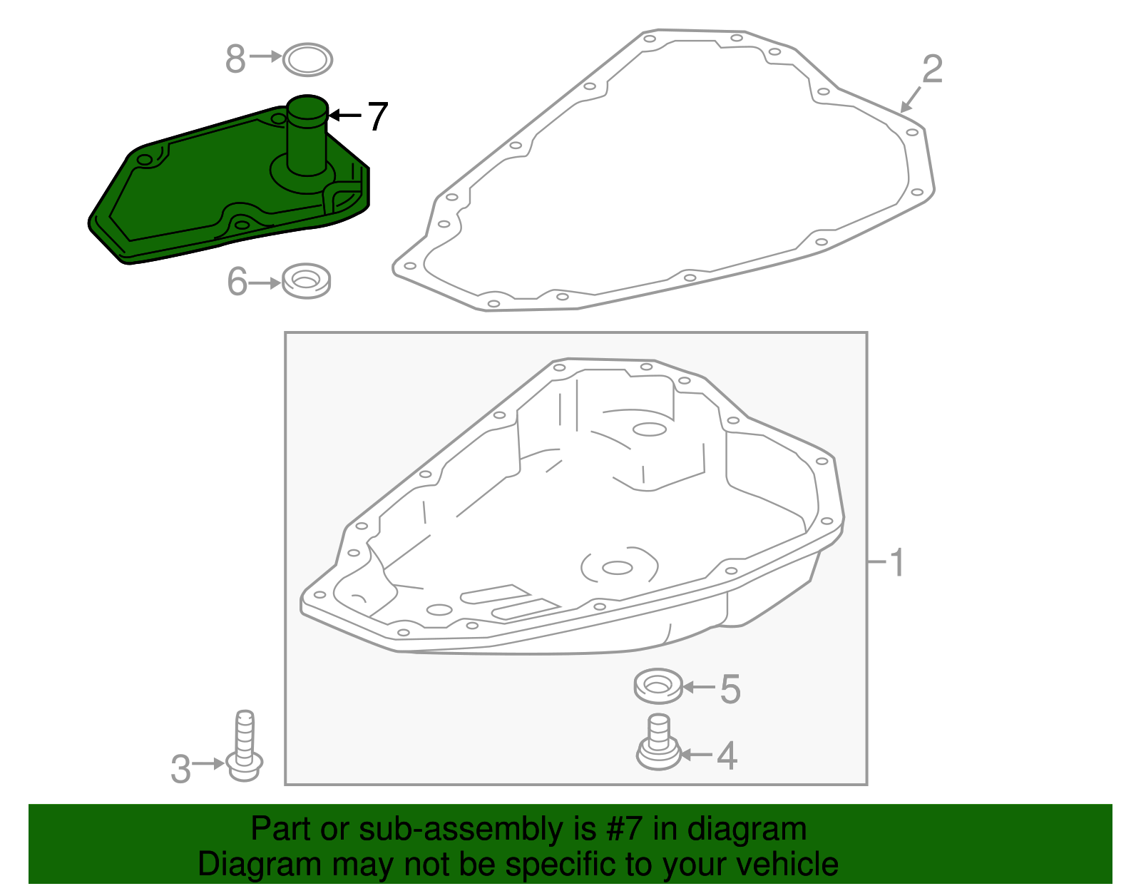 2824A021 - Transmission Oil Filter 2014-2024 Mitsubishi | Mitsubishi ...