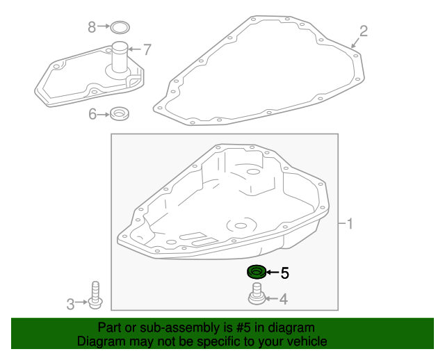 2014-2024 Mitsubishi Drain Plug Gasket 2705A012 | Mitsubishi Parts ...