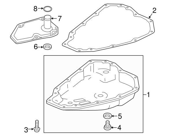 2824A021 - Transmission Oil Filter 2014-2023 Mitsubishi | Mitsubishi ...