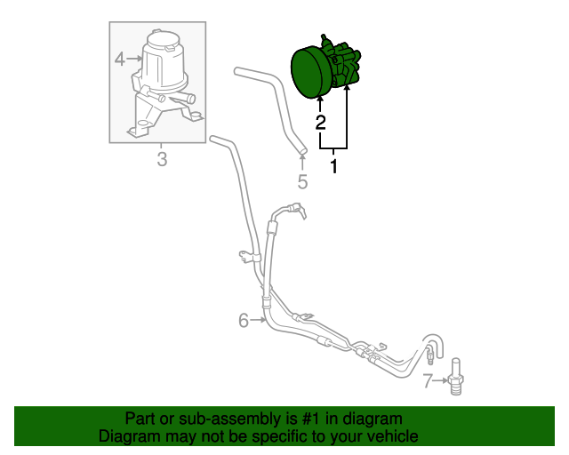 2005-2013 Toyota Tacoma Power Steering Pump 44310-04130 | OEM Parts Online