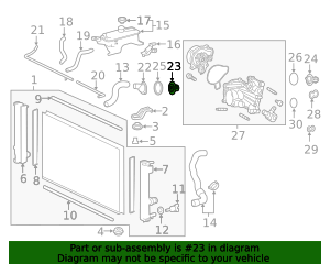 90916-03156 - Engine Coolant Thermostat 2015-2023 Lexus ...