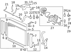 2015-2021 Lexus Radiator Assembly Upper Bracket 16533-26070 | OEM Parts ...