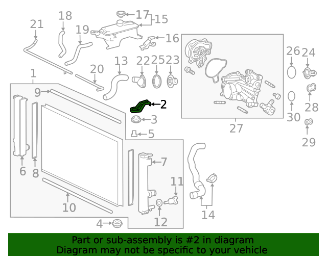 2015-2021 Lexus Radiator Assembly Upper Bracket 16533-26070 | OEM Parts ...
