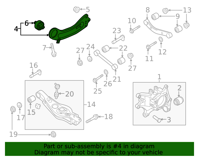 2020-2024 Hyundai Trailing Arm 55270-S8000 | OEM Parts Online