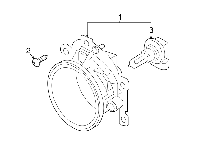 8321A669 - Fog Lamp Assembly 2016-2022 Mitsubishi | Mitsubishi Direct Parts