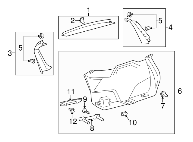 W710338-S439 - Body B-Pillar Trim Panel Clip - 2015-2023 Ford ...