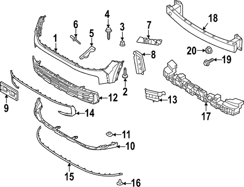 86511-DWEA0 - Bumper Cover 2023-2025 Kia Sportage | Kia.Parts Store