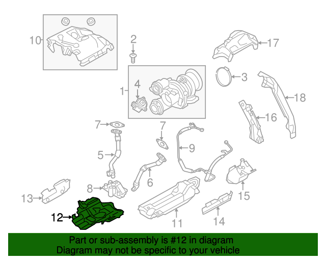 Genuine BMW 11-65-7-843-233 | Exhaust Heat Shield | FREE Shipping on ...