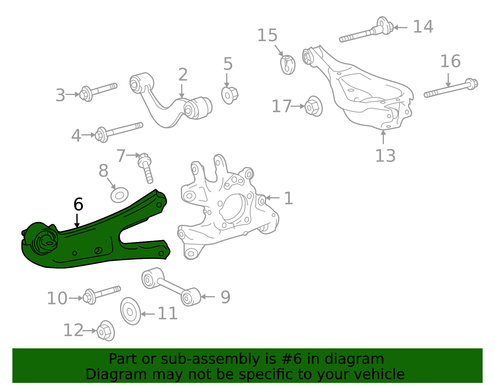 2021-2024 Toyota Sienna Trailing Arm 48780-08010 | Toyota Parts Center