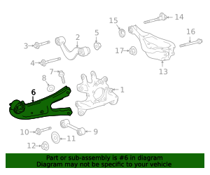 2021-2024 Toyota Sienna Trailing Arm 48780-08010 | Toyota Parts Center